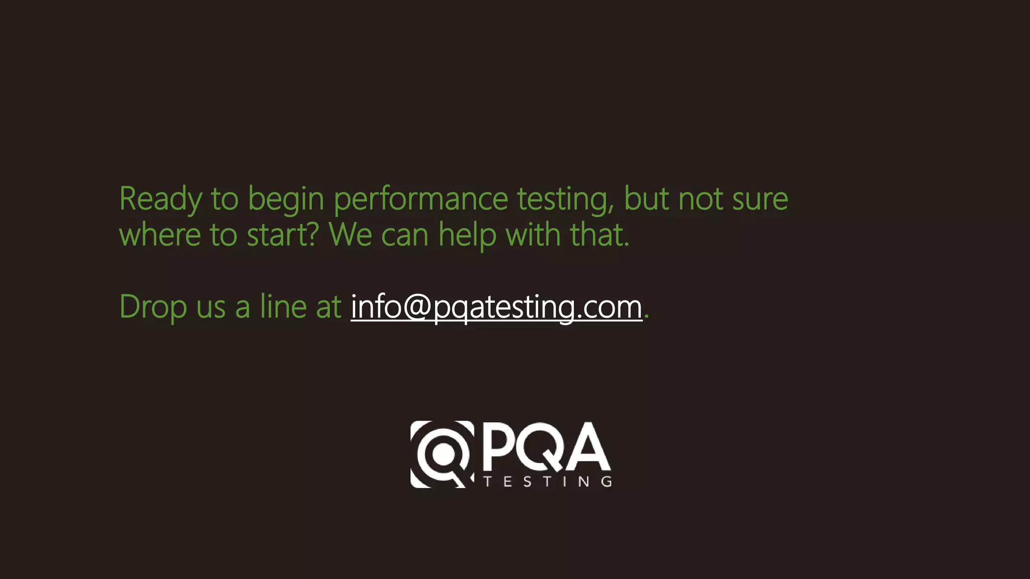 PQA's Performance Testing 101 | PPT