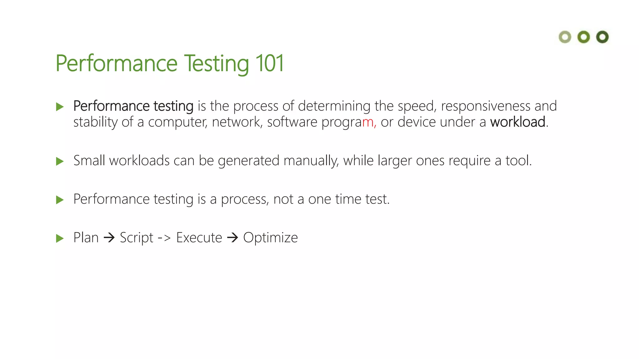PQA's Performance Testing 101 | PPT