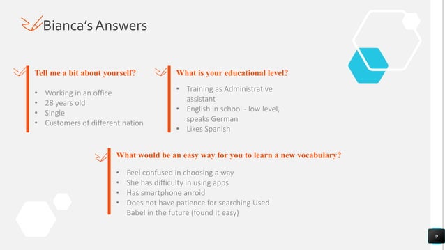 A user research interview conduction | PPT