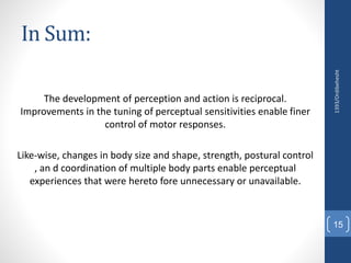 Development of action and perception | PPTX