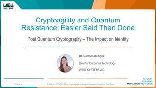 Post Quantum Cryptography – The Impact on Identity | PDF