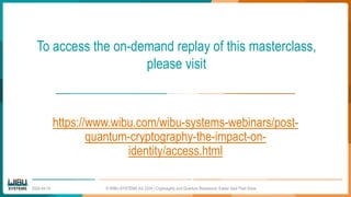Post Quantum Cryptography – The Impact on Identity | PDF