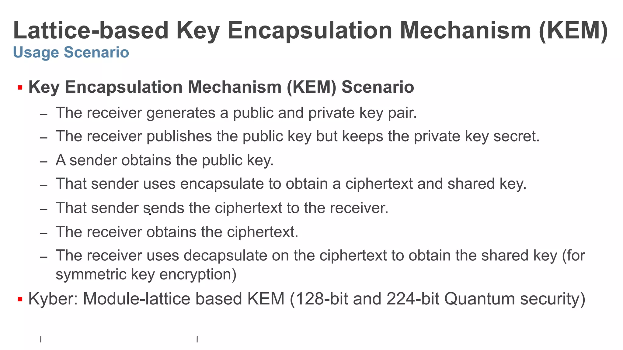 Post Quantum Cryptography Technical Overview Ppt