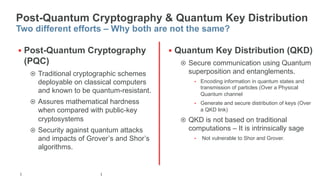 Post Quantum Cryptography: Technical Overview | PDF