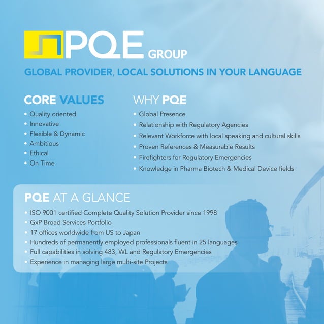 PQE group brochure | PDF