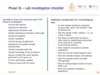 Overview of MHRA guidance on OOS investigation | PDF