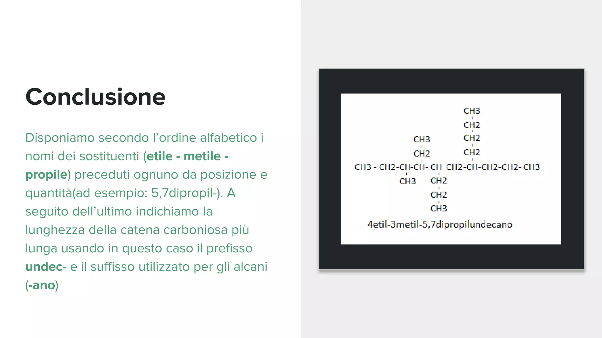 Nomenclatura di un alcano | PPTX