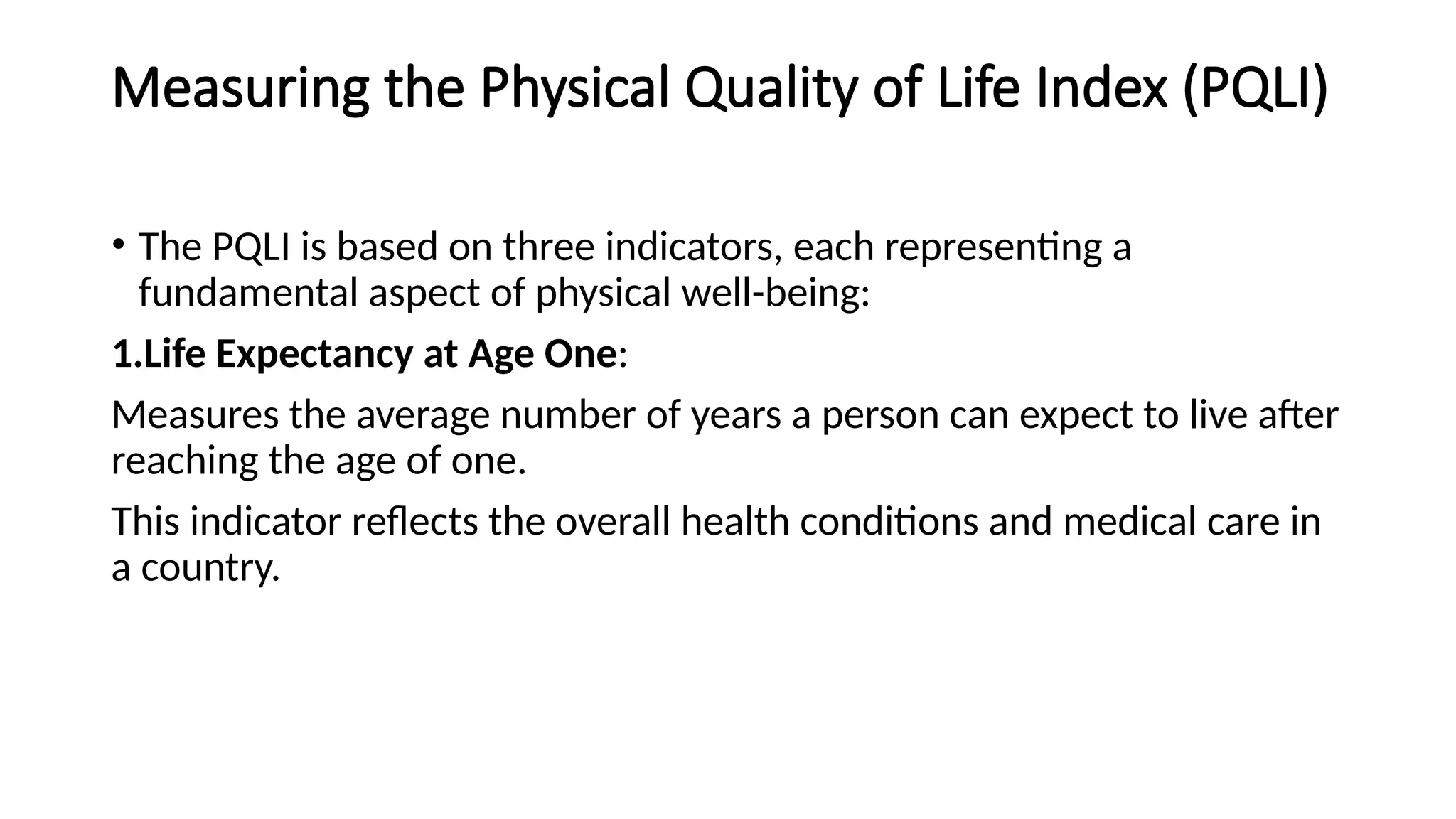 Physical Quality Life Index (PQLI): Measures, Calculation, Categories ...