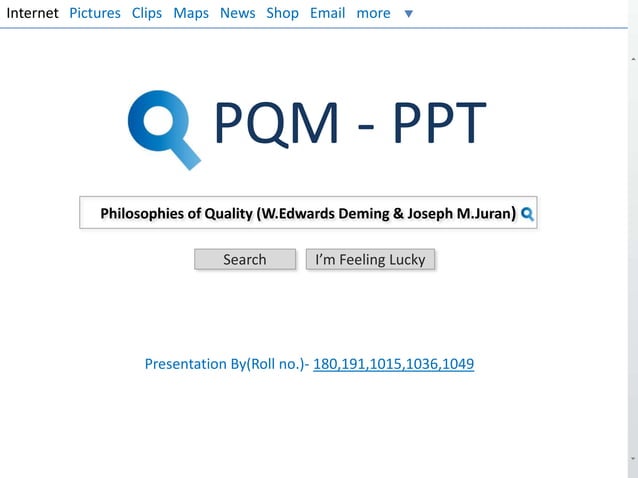philosophies of quality (Deming's and juran's philosophies) | PPTX | Business | Business and Finance