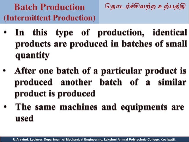 Production and Quality Management(PQM) - Unit 1 PPT -Chapter 1 : Topic Production - Diploma 4th ...