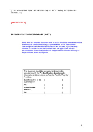 Pqq template 1 | PDF