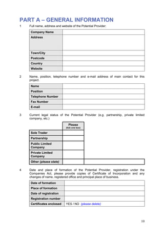 Pqq template 1 | PDF