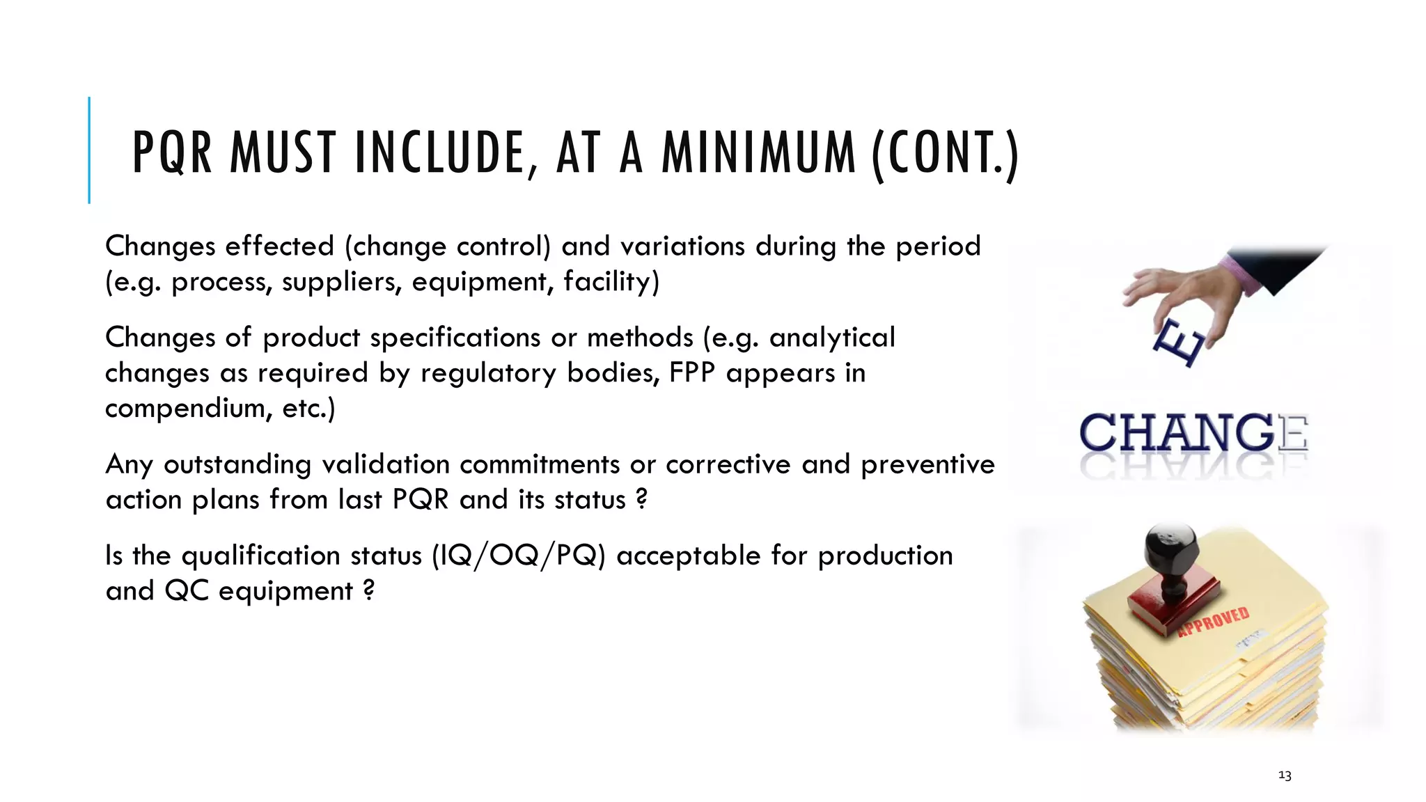 Product Quality Review. | PDF