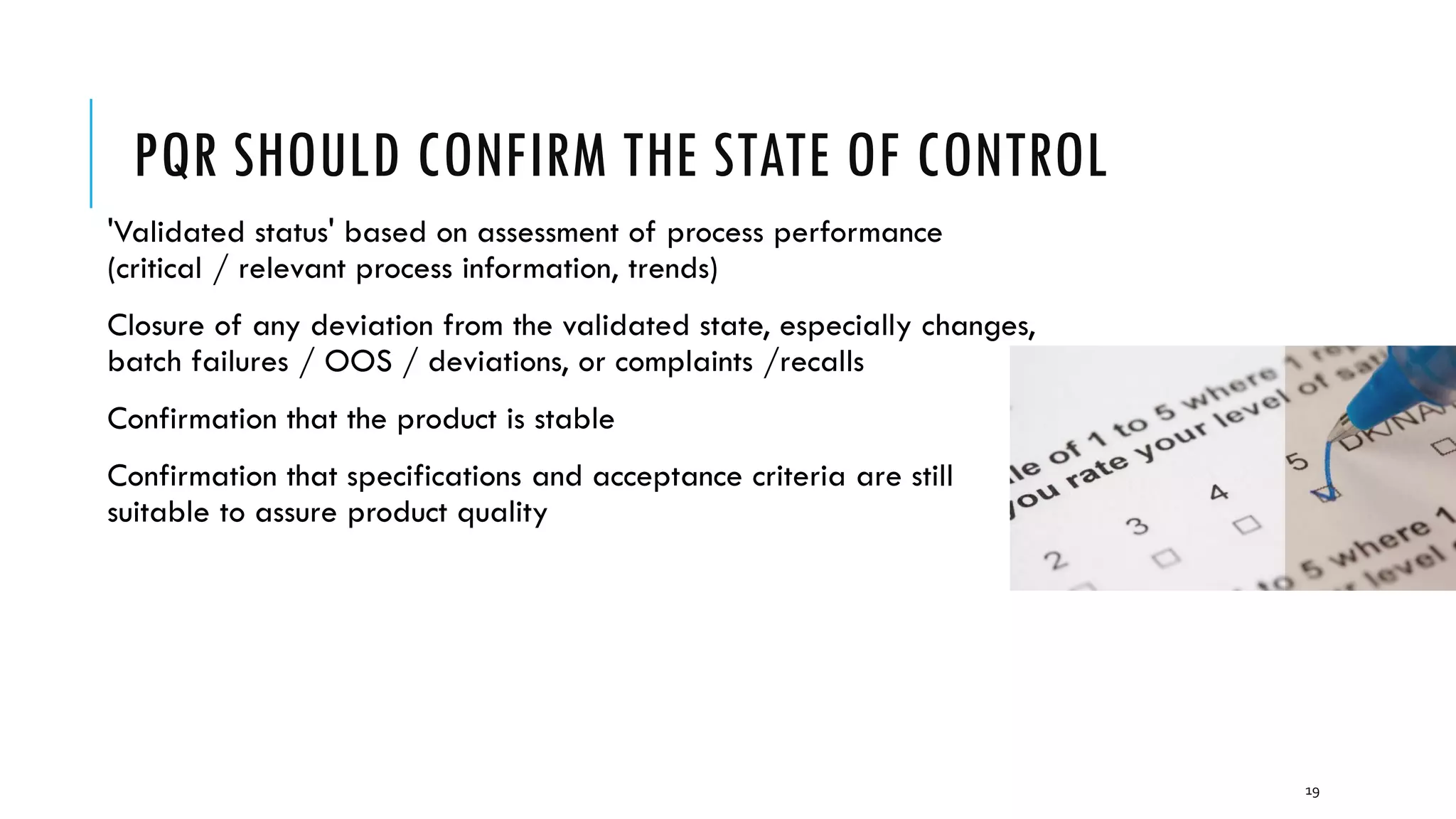 Product Quality Review. | PDF