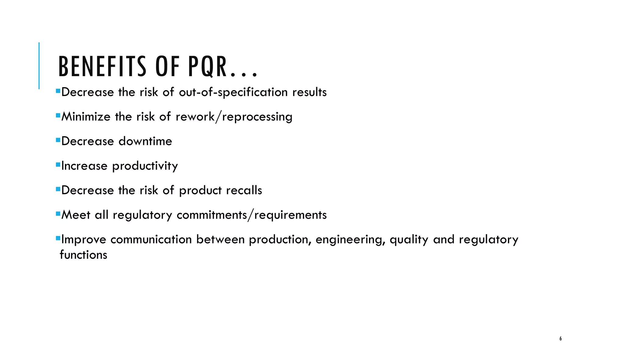 Product Quality Review. | PDF