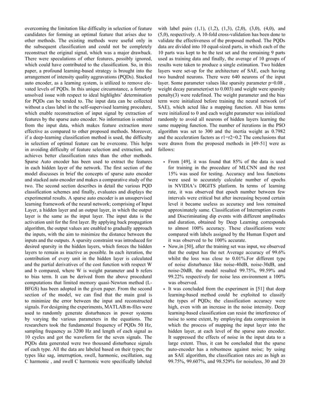 A review on power quality disturbance classification using deep ...