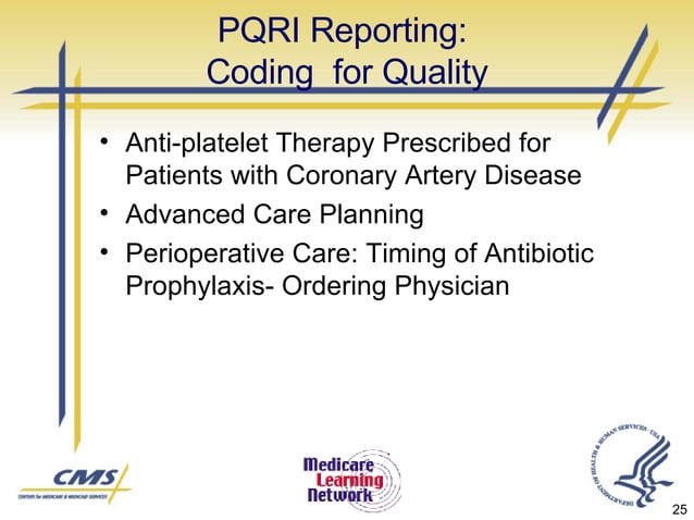 PQRI Coding Guidance 2007 | PPT
