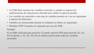 Pqr (procedure qualification record) | PPTX