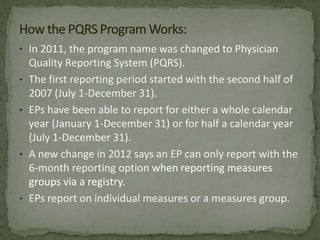 PQRS Overview | PPT