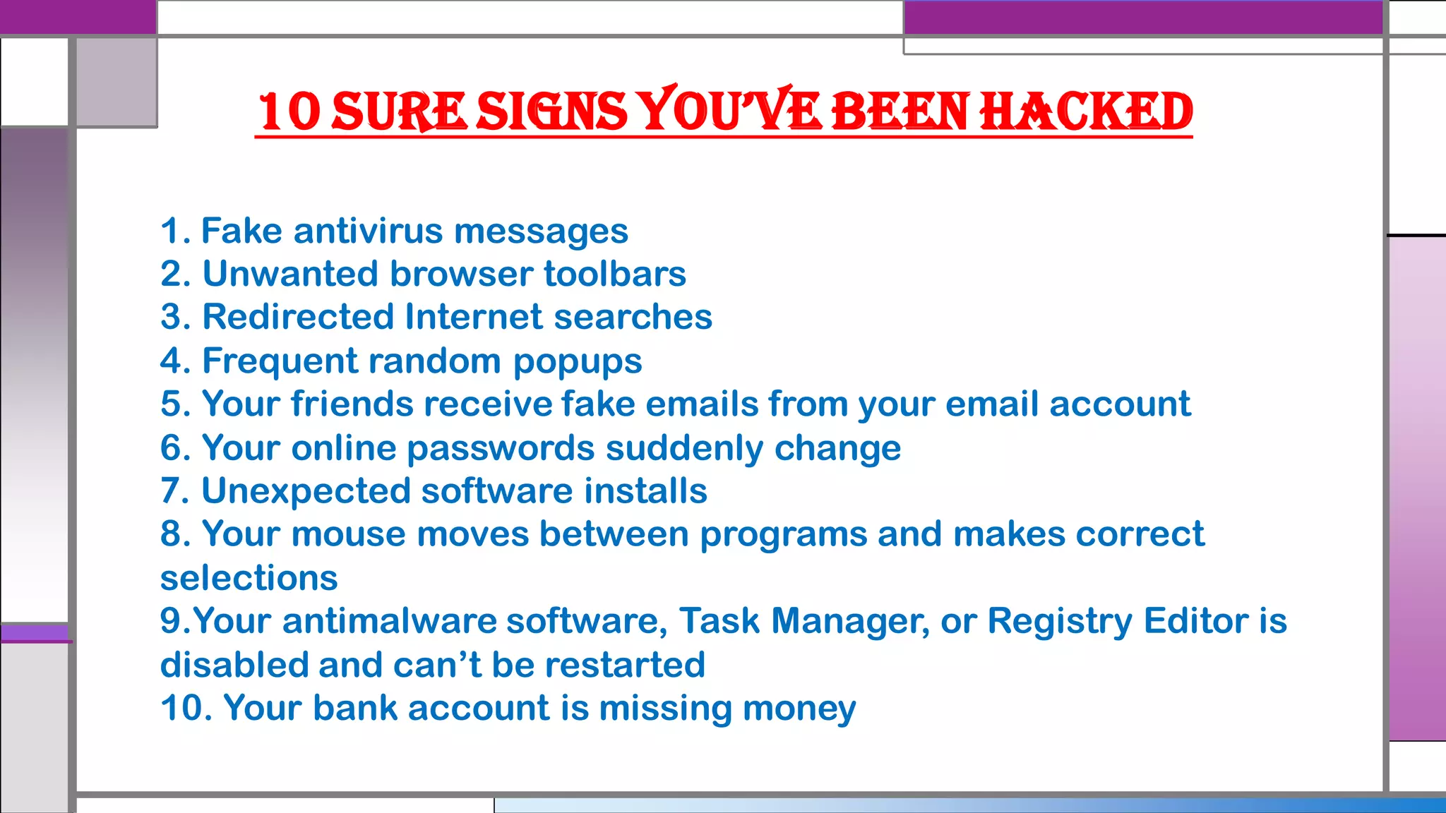Hacking and protecting yourself from hackers . | PPT