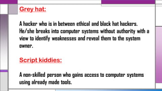 Hacking and protecting yourself from hackers . | PPT