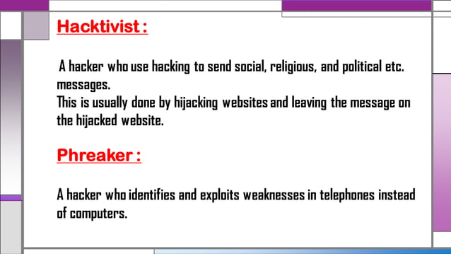 Hacking and protecting yourself from hackers . | PPT