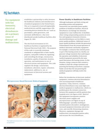 Power Quality for Healthcare Facilities | PDF