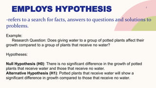 PRACTICAL RESEARCH characteristics, processes and ethics | PPTX