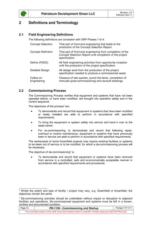 Pr 1159 - commissioning and start-up procedure | DOC