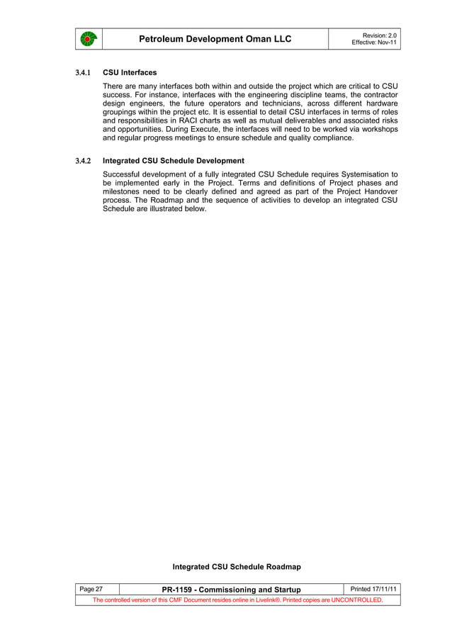 Pr 1159 - commissioning and start-up procedure | DOC | Desktop ...