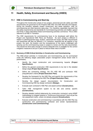 Pr 1159 - commissioning and start-up procedure | DOC
