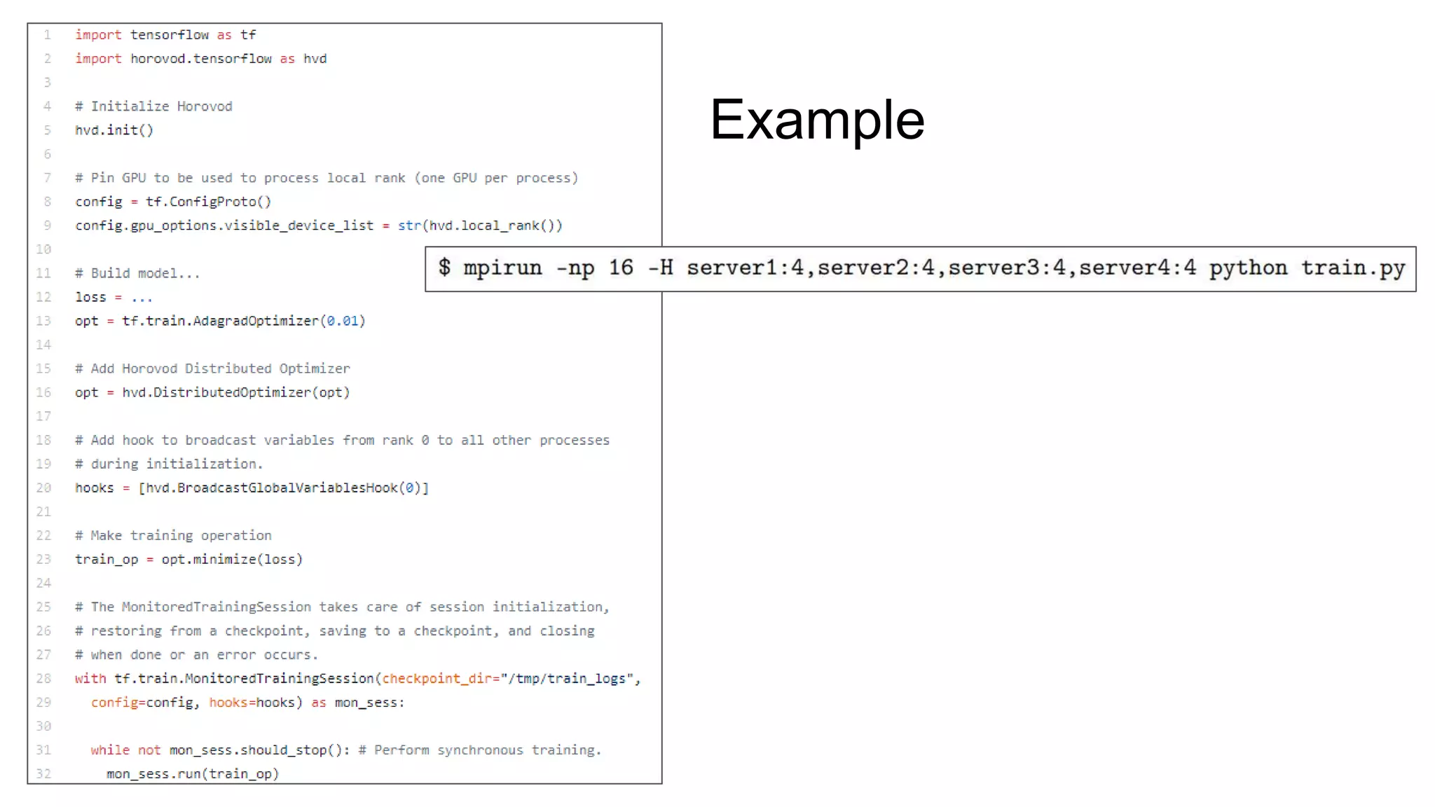 Pr 129 Horovod Fast And Easy Distributed Deep Learning In Tensorflow Ppt