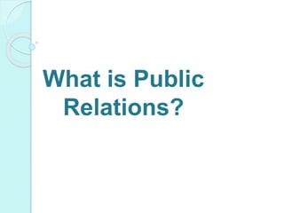 Public Relations | PPT
