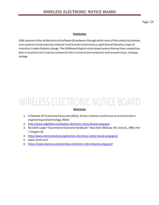 E notice board project report | DOCX