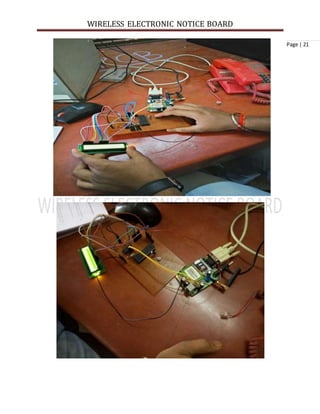 E notice board project report | DOCX