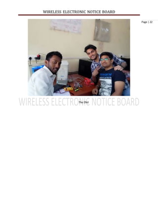 E notice board project report | DOCX