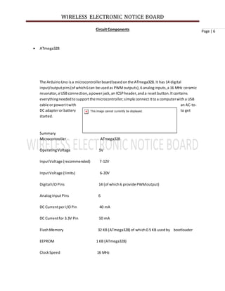 E notice board project report | DOCX