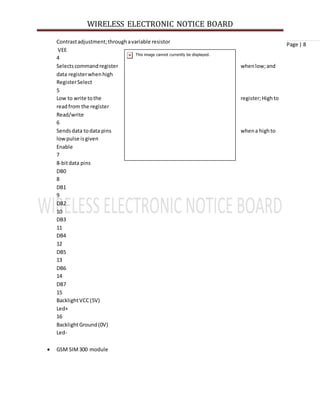 E notice board project report | DOCX