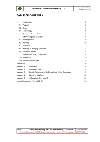 Pr 1709 - lifting and hoisting procedure lift planning execution | DOCX