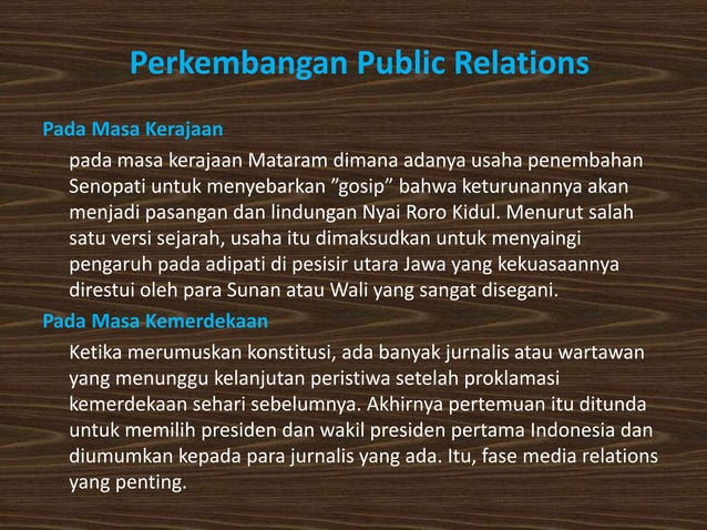 Sejarah Public Relation | PPT