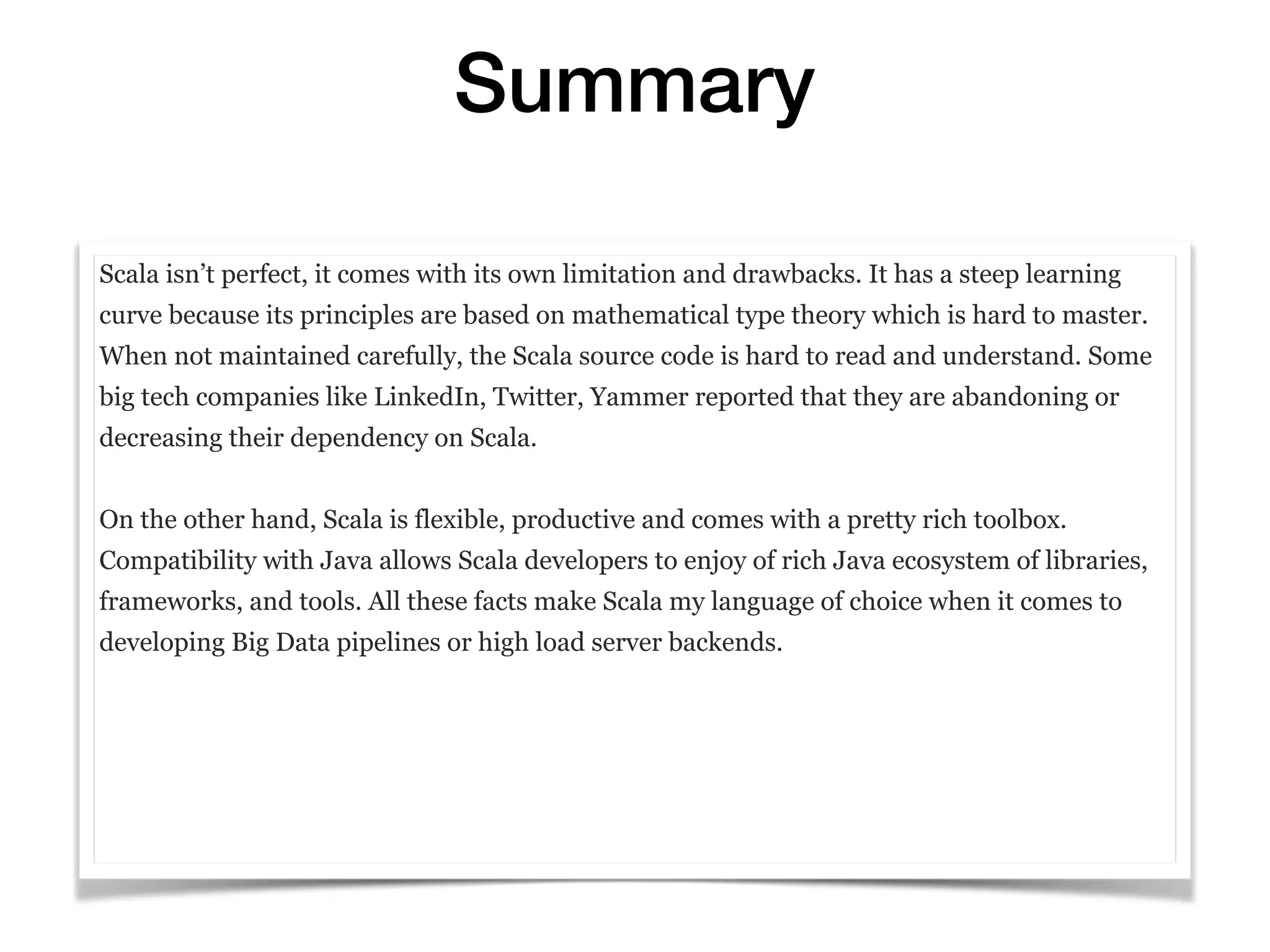 A Scala Tutorial Ppt