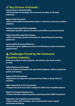 mmenterprises - Consumer Durables Industry in India | PDF