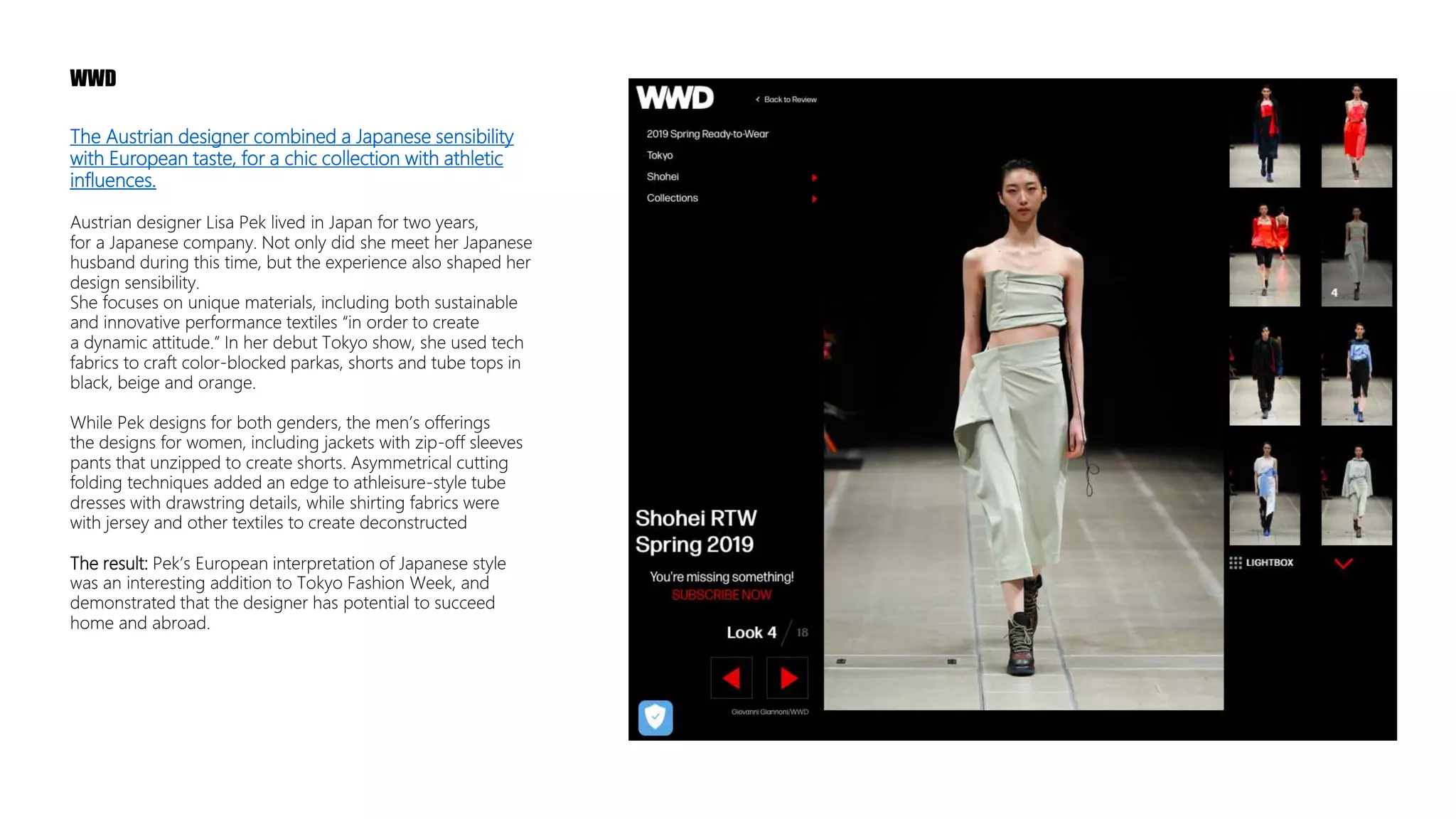 SHOHEI - premium fashion brand based in Austria and Japan | PPTX