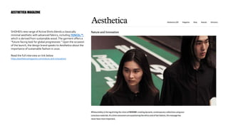 SHOHEI - premium fashion brand based in Austria and Japan | PPTX