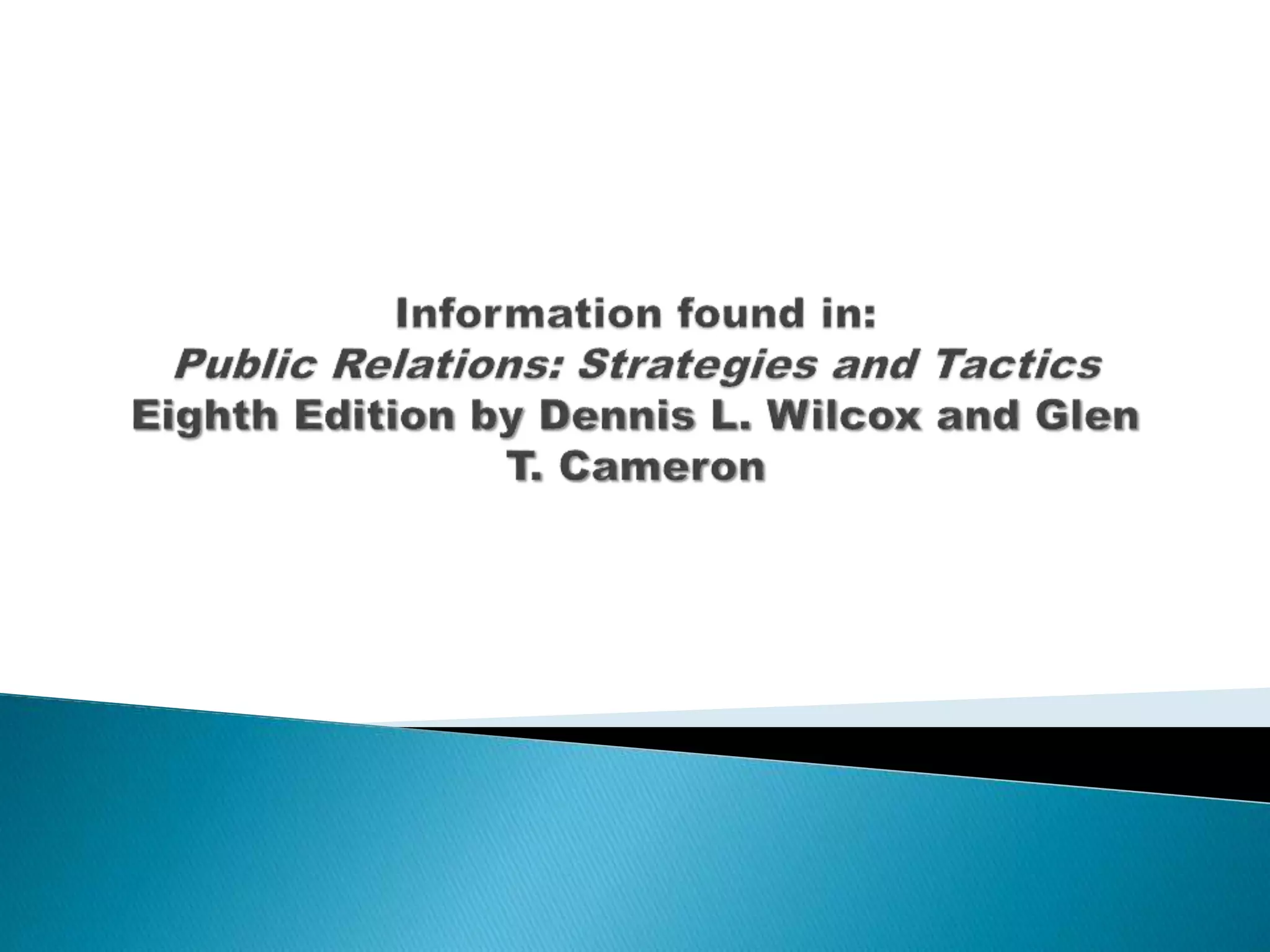 Public Relations in Education | PPTX