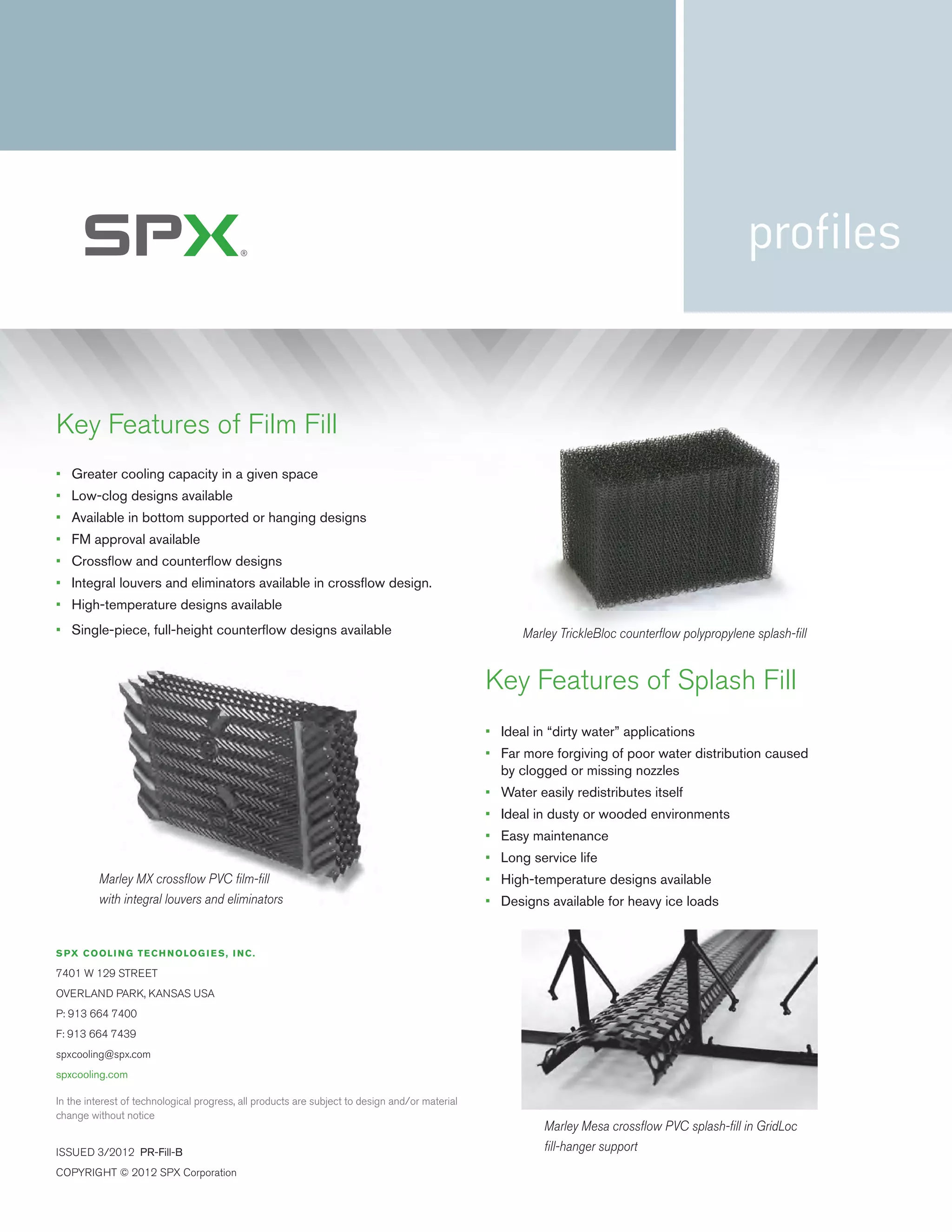 SPX Fills by He Bei RUIDE COOLINGTower Parts | PDF