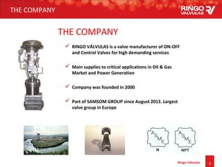 Ringo Valves - Driving Energy | PPT