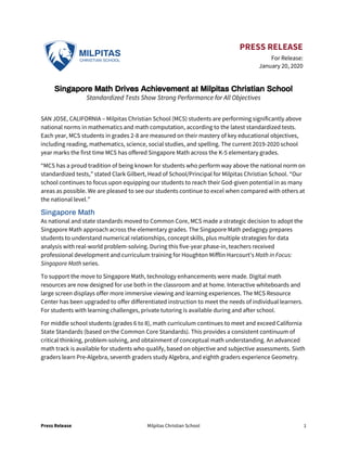 Singapore Math Drives Achievement | PDF