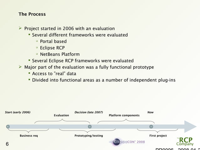 Eclipsecon 08 Lessons Learned From An Enterprise Rcp Application Ppt