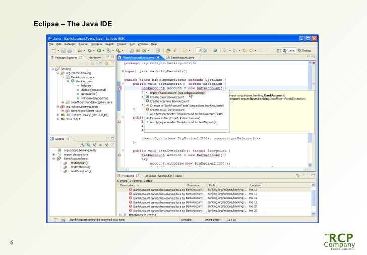 Eclipse Banking Day In Copenhagen Eclipse Rcp As An Application Pla
